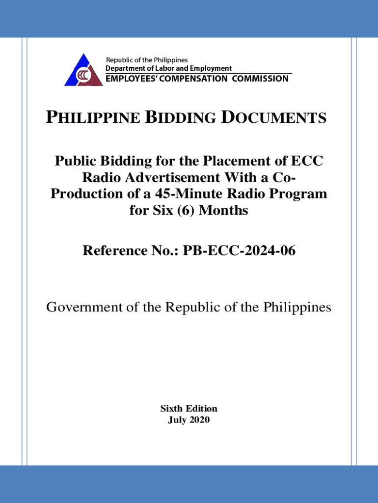 Fillable Online Public Bidding for the Placement of Ecc Radio Adve ...