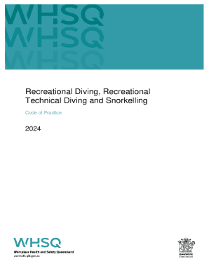 Fillable Online Recreational Diving and Snorkelling Code of Practice ...