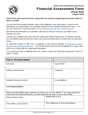 FA2 Financial Assessment Doc Template | pdfFiller