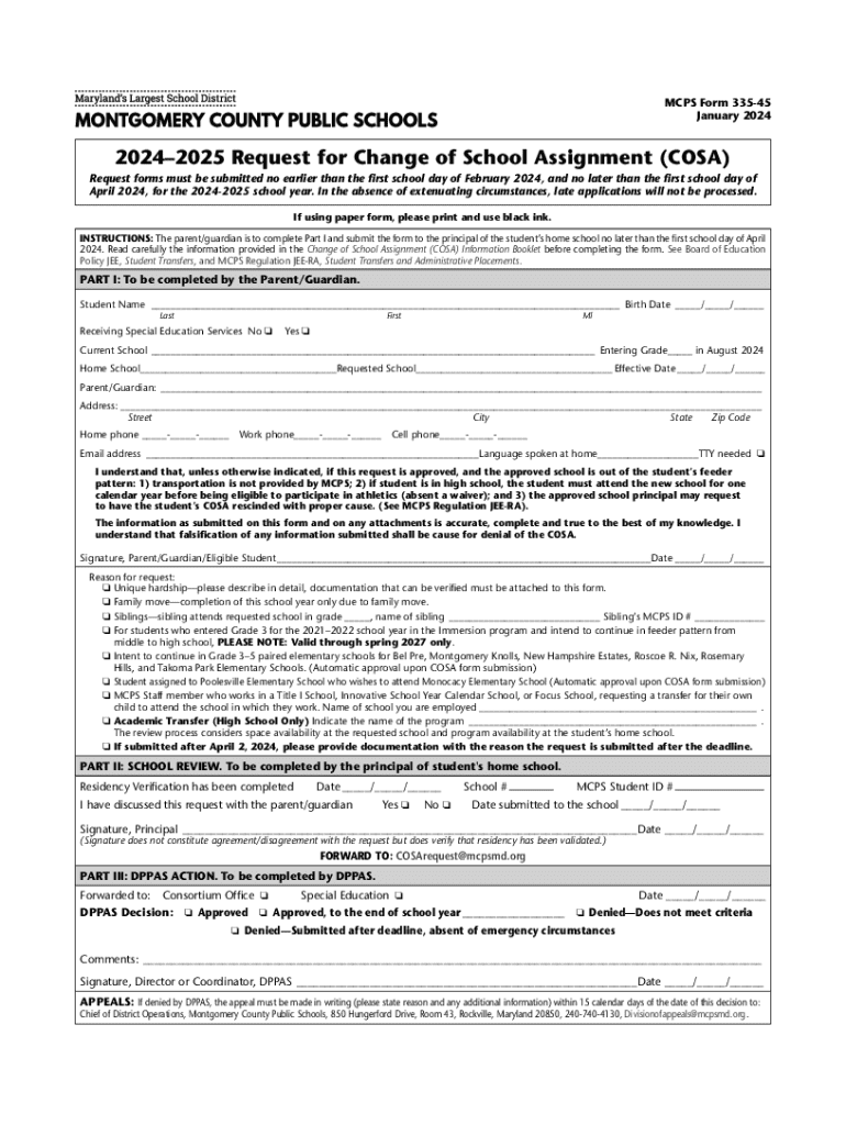 Cosa form: Fill out & sign online | DocHub