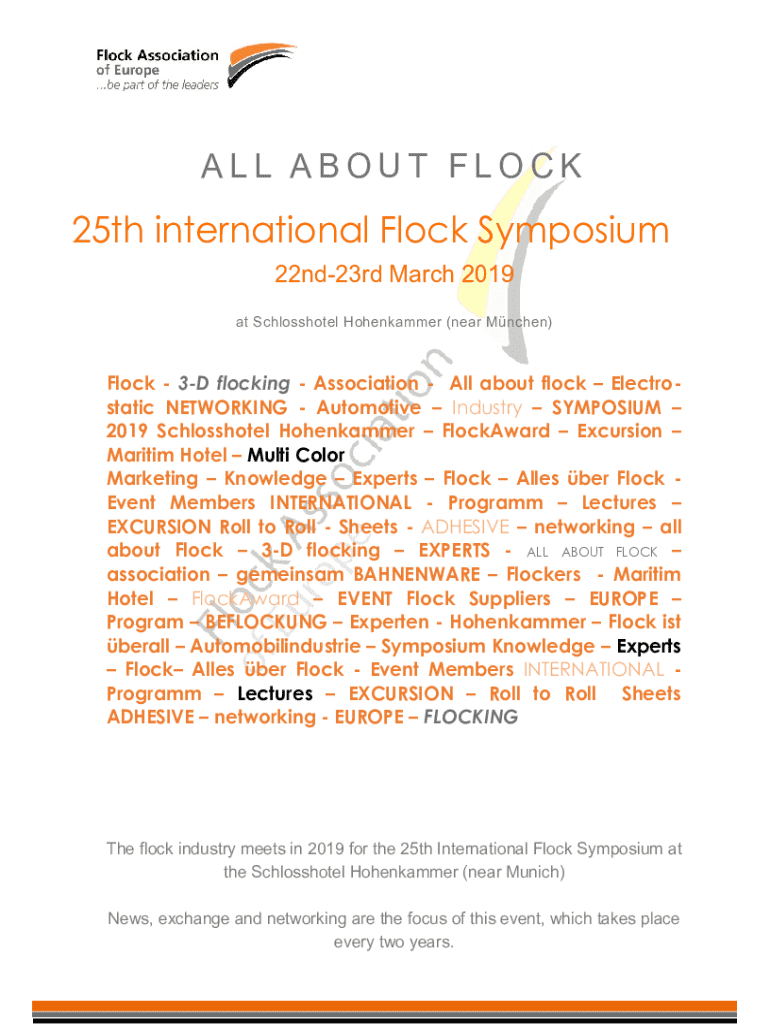 Fillable Online The history of Flock Association of Europe Fax Email ...