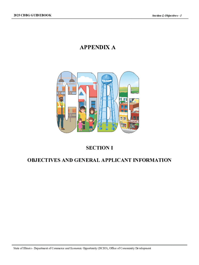 Fillable Online 2025 Cdbg Guidebook: Illinois Community Development ...