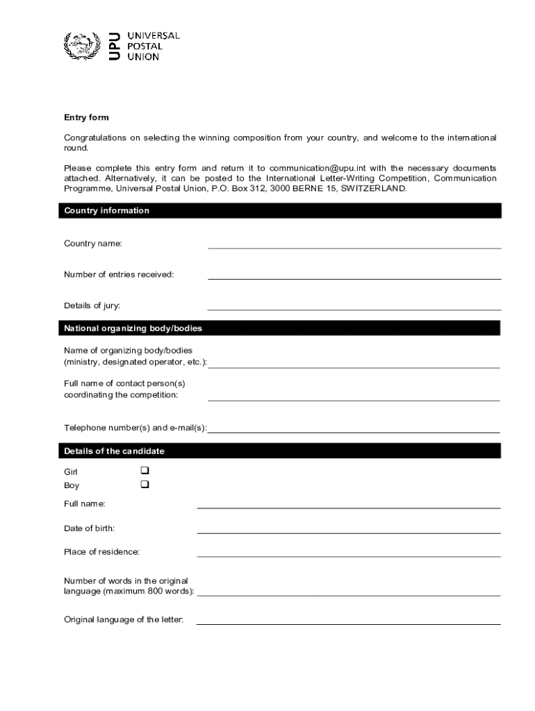 Fillable Online write a letter to future generations about the world you ... Fax Email Print ...