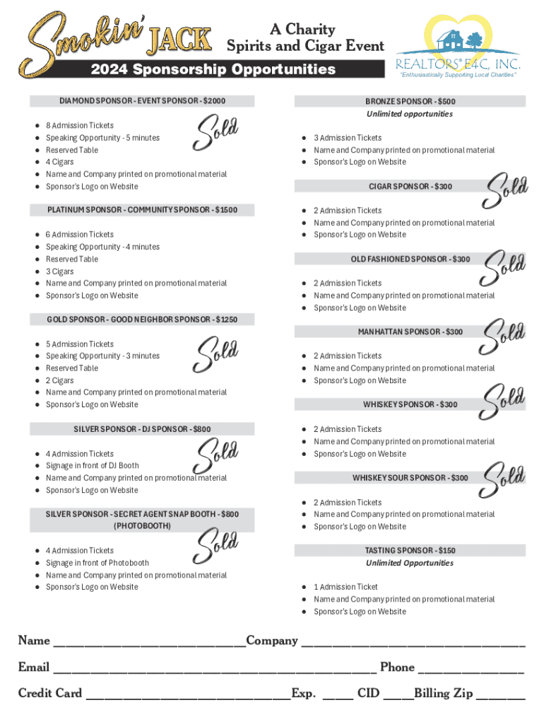 Fillable Online 9.19.24 Smokin Jack Flyer and Sponsorship PROOF Fax Email Print - pdfFiller