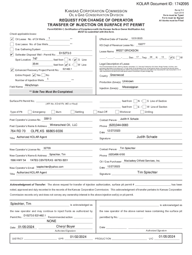 Form T-1: Fill out & sign online | DocHub
