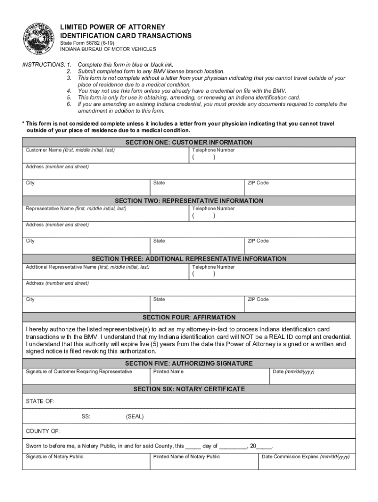Fillable Online LIMITED POWER OF ATTORNEY IDENTIFICATION CARD ... Fax Email Print - pdfFiller