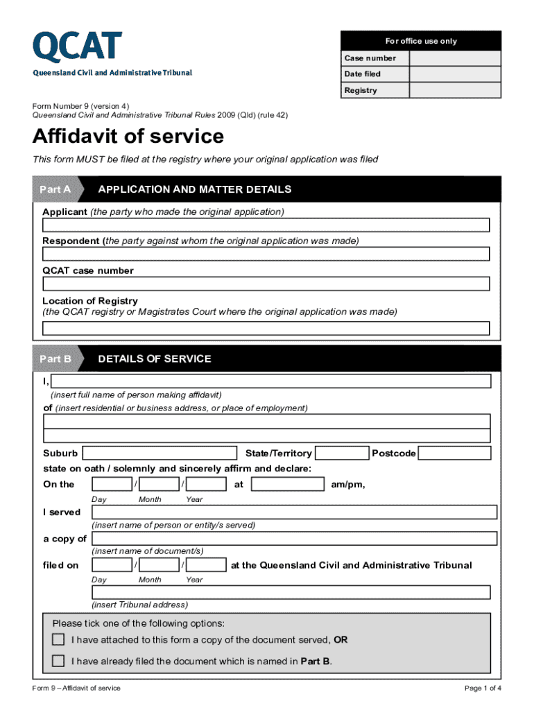REG 42 Affidavit proving document was given: Fill out & sign online ...