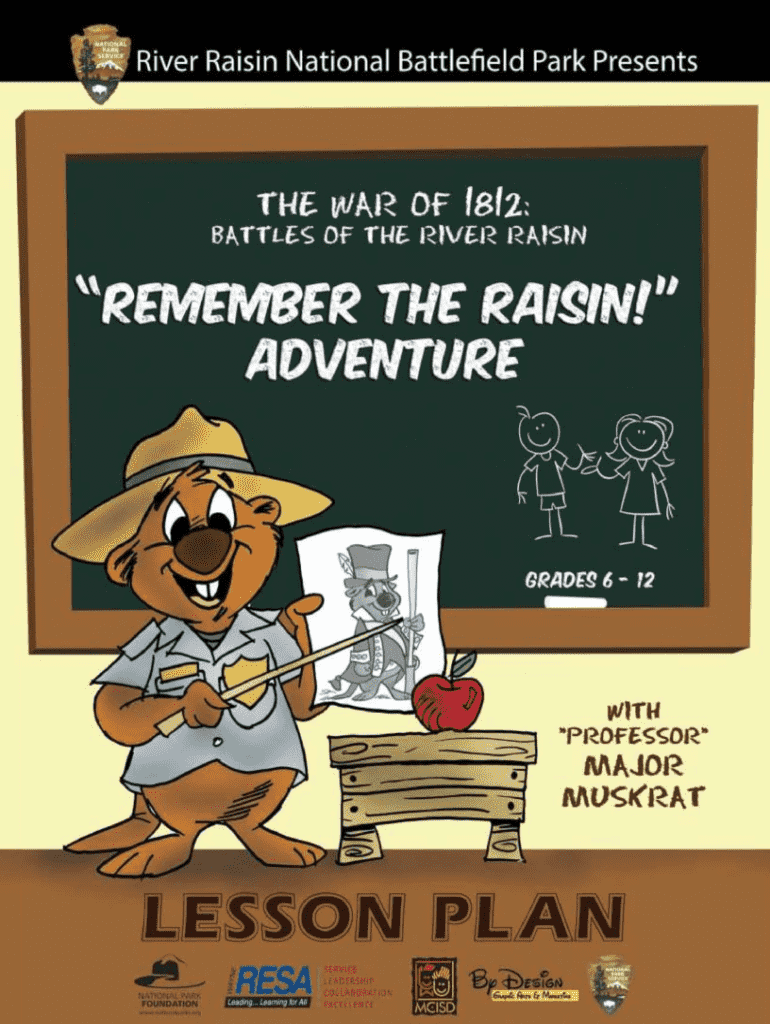 Fillable Online War of 1812 Battles at River Raisin - 1813 Educational ...