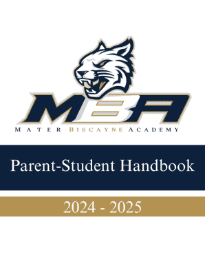 Fillable Online Mater Biscayne Academy Middle/high School Policies and ...