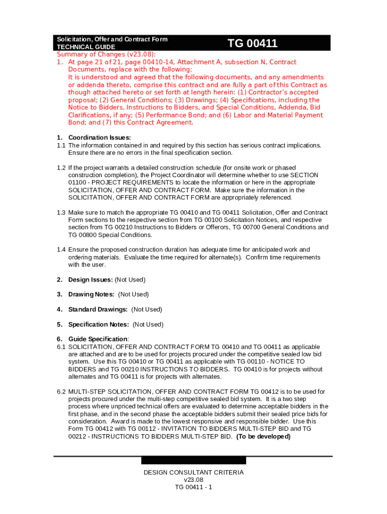 Solicitation, Offer and Contract Doc Template | pdfFiller