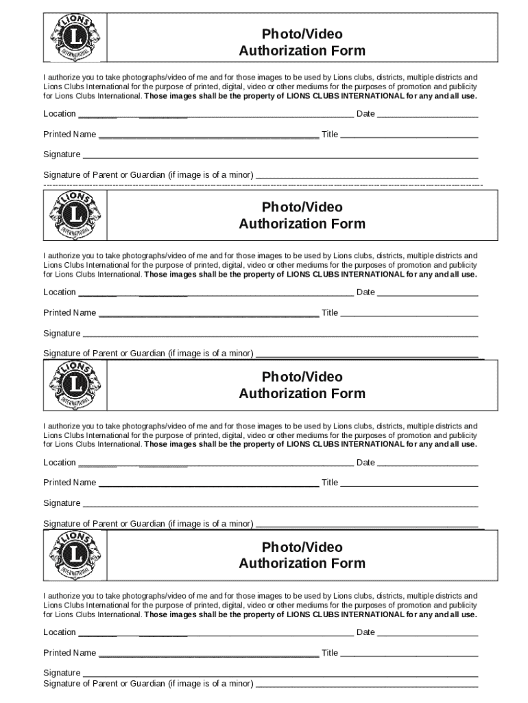 Documents: Consent for taking photographs Doc Template | pdfFiller
