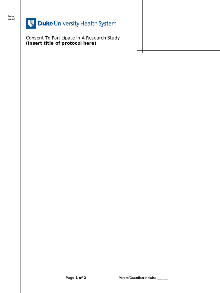 Consent Doc Template | pdfFiller