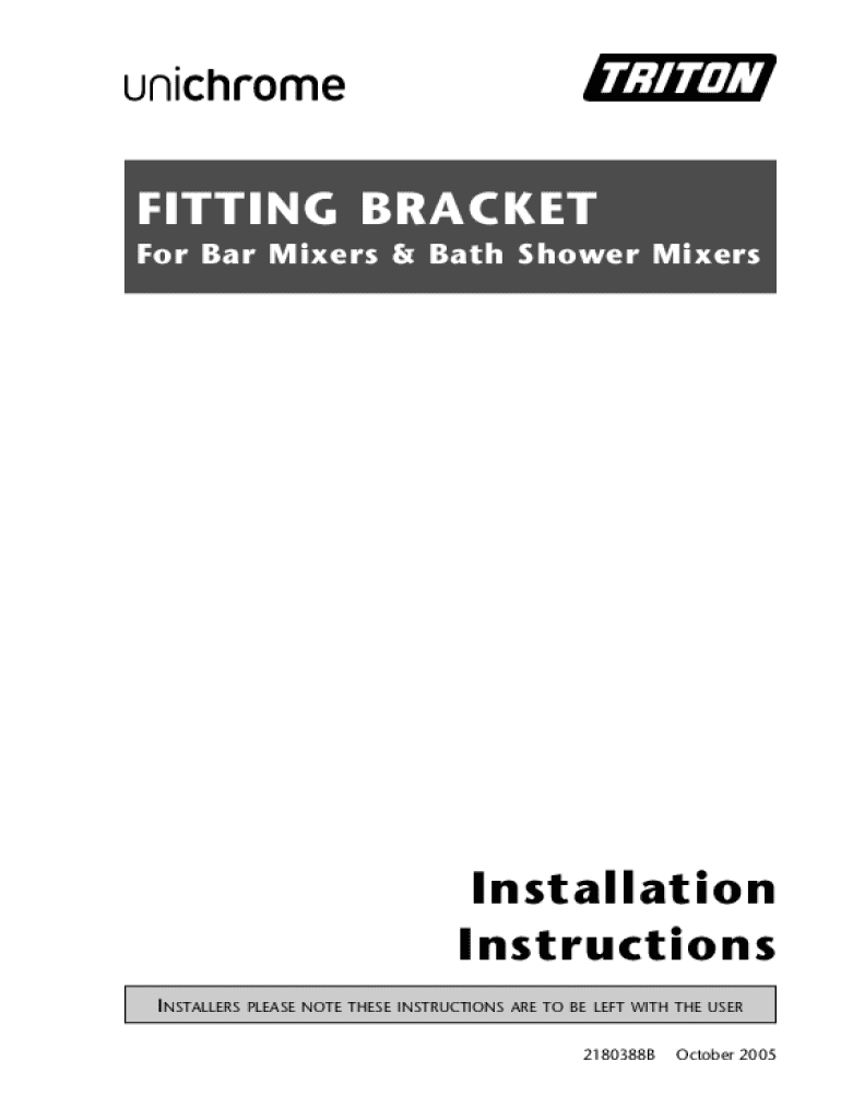 Fillable Online HP-WG Wall Bracket Mount T-Bar Installation ...