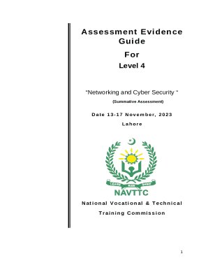 Assessment Evidence Guide Doc Template | pdfFiller