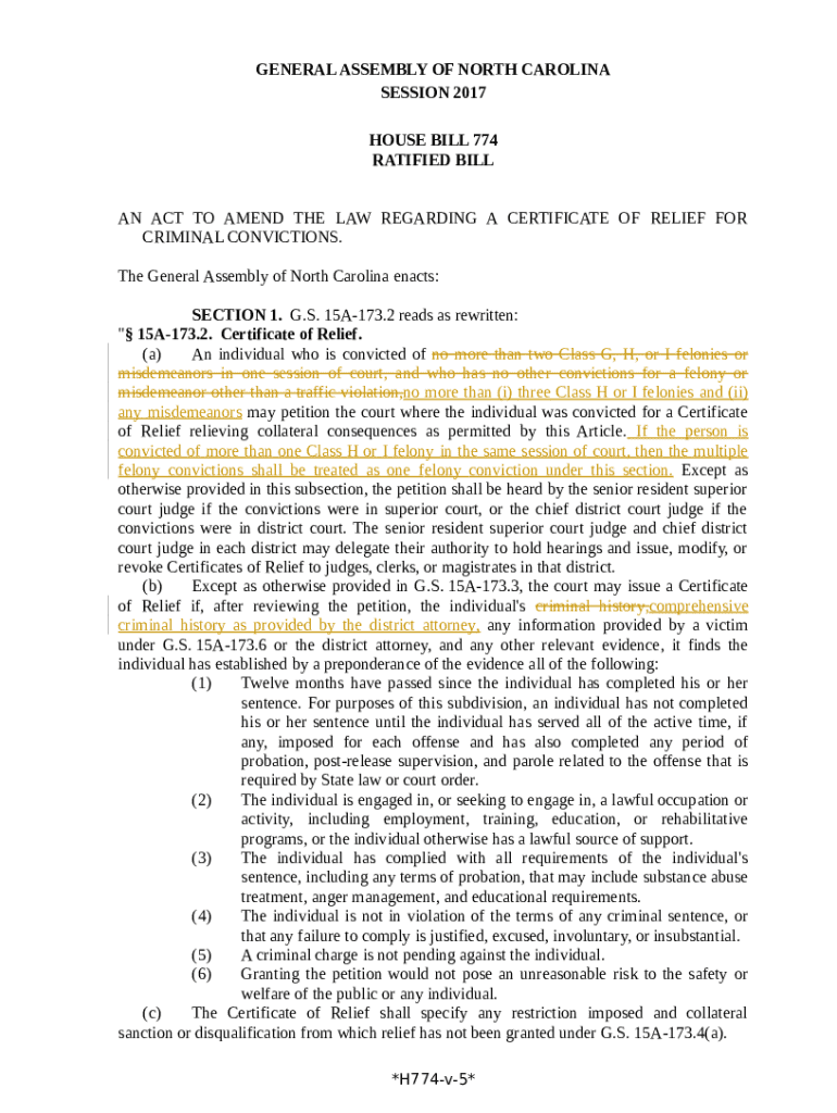 Certificate of Relief from Collateral Consequences of a ... Doc ...