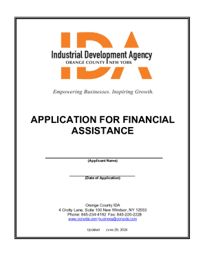 Fillable Online 2024 Application for Financial Assistance - Orange ...
