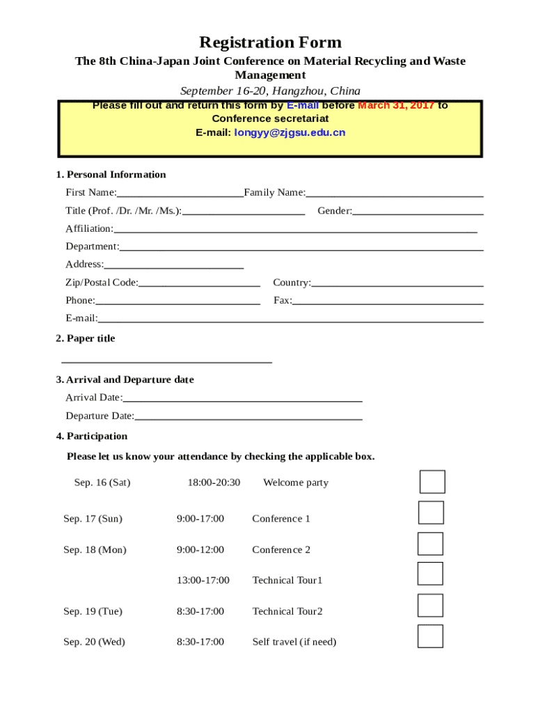 Registration Doc Template | pdfFiller