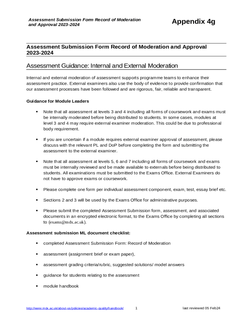 Assessment Submission Doc Template | pdfFiller