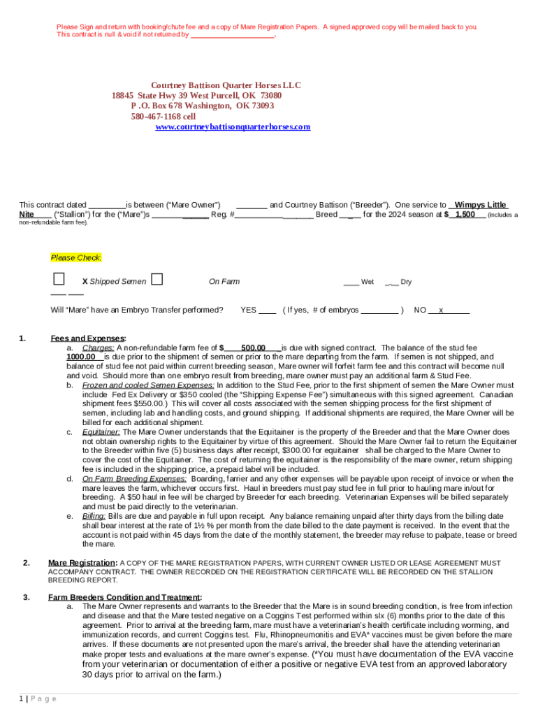 Courtney Battison Quarter Horses - Overview, News & ... Doc Template ...