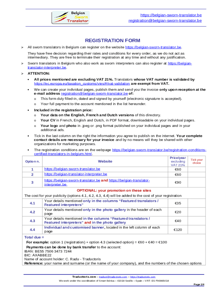 Registration Doc Template | pdfFiller