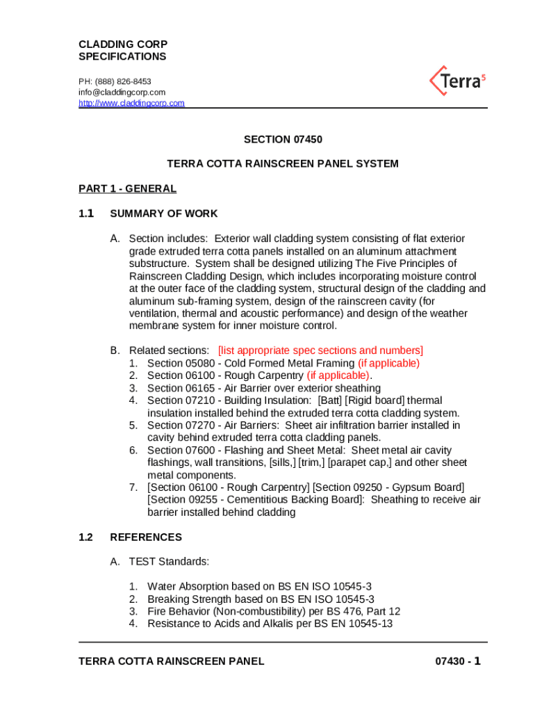 Terracotta Rainscreen Panels Rainscreen Cladding System Doc Template ...