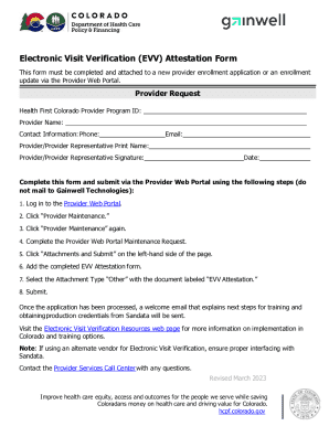 Fillable Online Evv Attestation Form for Provider Enrollment 2023 Fax ...