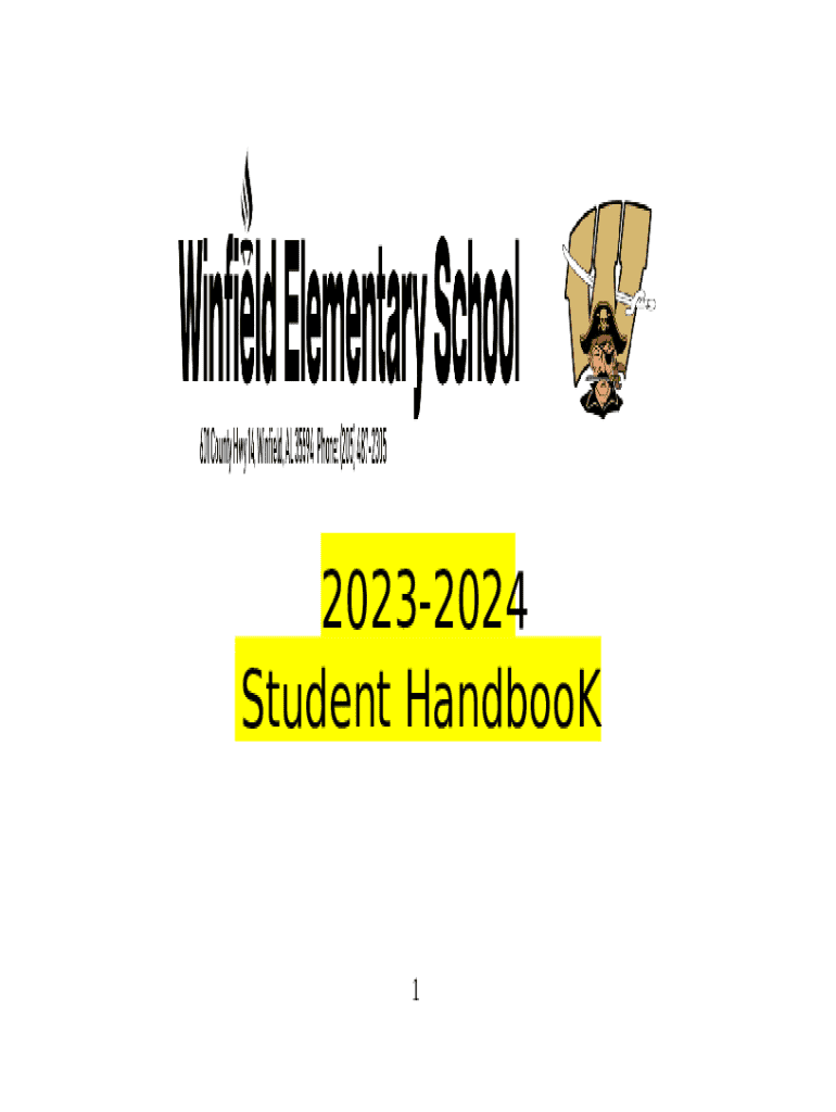 Student Handbook 2023-2024 Doc Template | pdfFiller