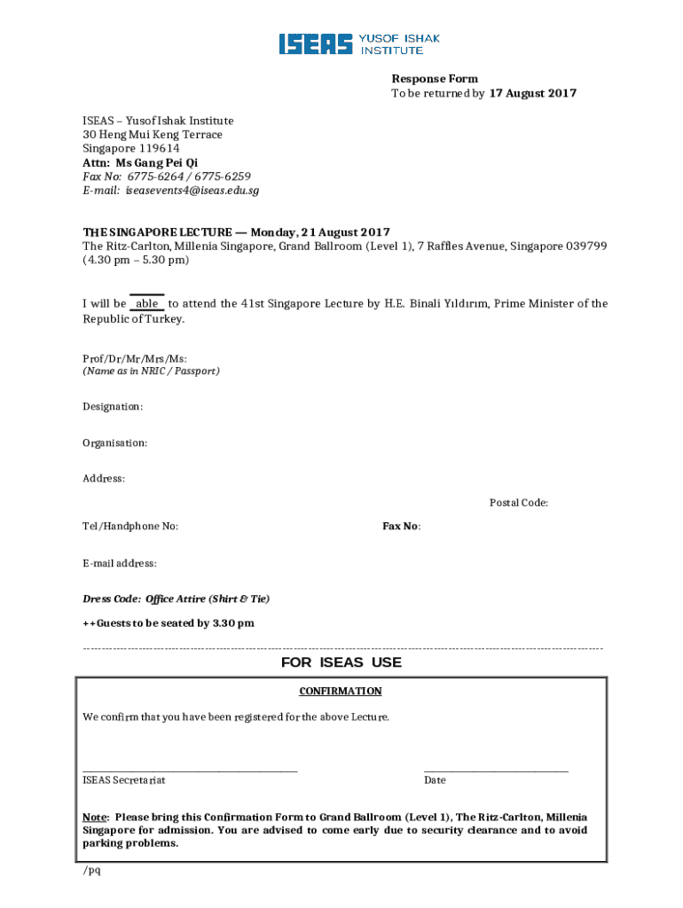 Response Doc Template | pdfFiller