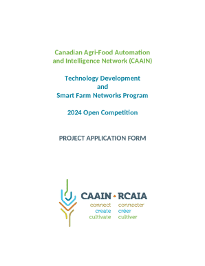 Project Application (PAF) Doc Template | pdfFiller