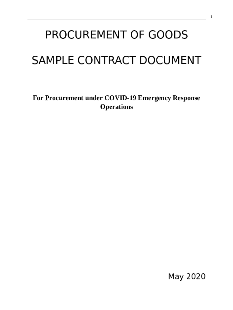 Sample Contract Document Doc Template | pdfFiller