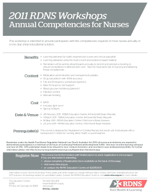 Fillable Online Annual Competencies for Nurses Fax Email Print - pdfFiller