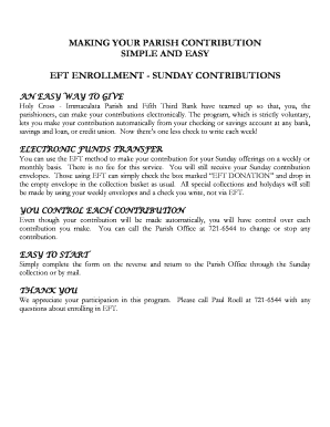 Fillable Online 2011 hciparish MAKING YOUR PARISH CONTRIBUTION SIMPLE AND EASY - 2011 hciparish ...