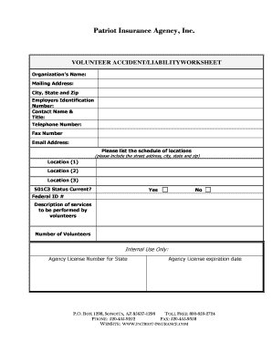 Fillable Online Workers Comp Worksheet FORM.doc Fax Email Print - pdfFiller