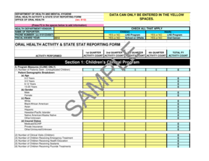 Fillable Online FY 14 Quarterly Activity Reporting Form - PHPA Fax ...