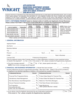 Fillable Online APPLICATION FOR - Wright Flood Fax Email Print - pdfFiller