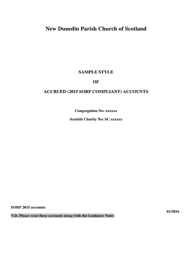Fillable Online churchofscotland org Accrued SORP Compliant Accounts ...