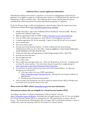 Fillable Online California Driver License Application Information Fax ...