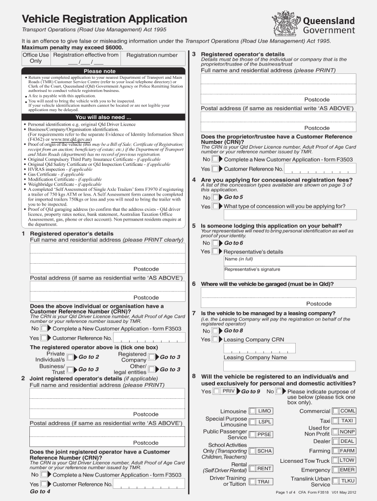 Fillable Online 121care org Vehicle Registration Application. Vehicle ...