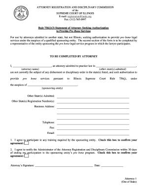 Fillable Online iardc Out of State Authorization - Attorney ...