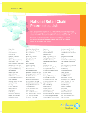 Fillable Online National Retail Chain Fax Email Print - pdfFiller