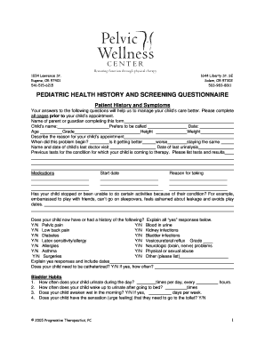Fillable Online patient-pediatric-packet-20140605 Fax Email Print ...