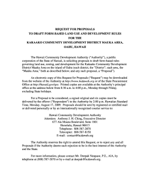 Fillable Online Request for proposals to draft form-based land use ...