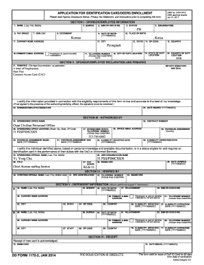 Dd Form 1172 Templates - Fillable & Printable Samples for PDF, Word ...