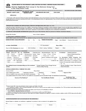 Fillable Online & Tata Young Citizens Fund) Fax Email Print - pdfFiller