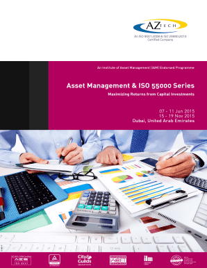 Fillable Online aztech org Asset Management amp ISO 55000 Series ...