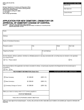 Fillable Online michigan Approved By: Fax Email Print - pdfFiller
