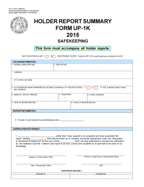 Fillable Online Safe Deposit Boxes Report Forms and Instructions Fax ...