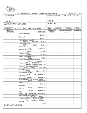Fillable Online Order Form 2006.doc Fax Email Print - pdfFiller