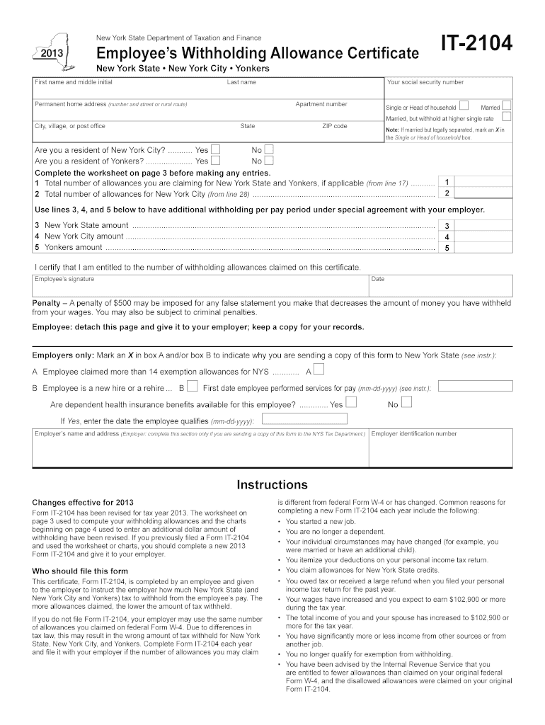 Fillable Online it2104 fill in.pdf Fax Email Print - pdfFiller