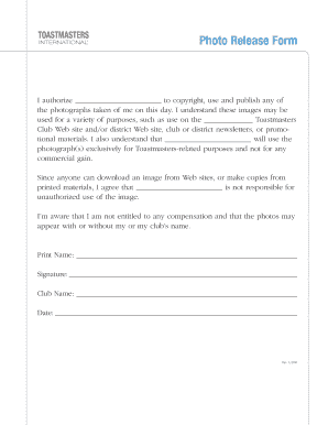 20 Printable photo print release form Templates - Fillable Samples in ...